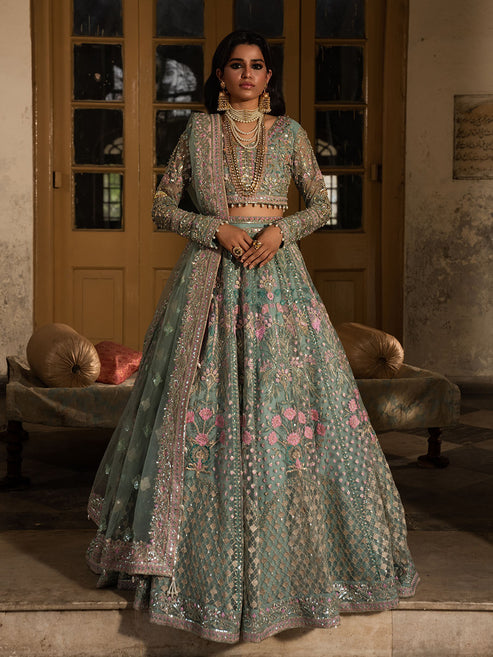 Saman|Embroidered Wedding Lehenga Dress – Saman Luxury Bridal Outfit ...